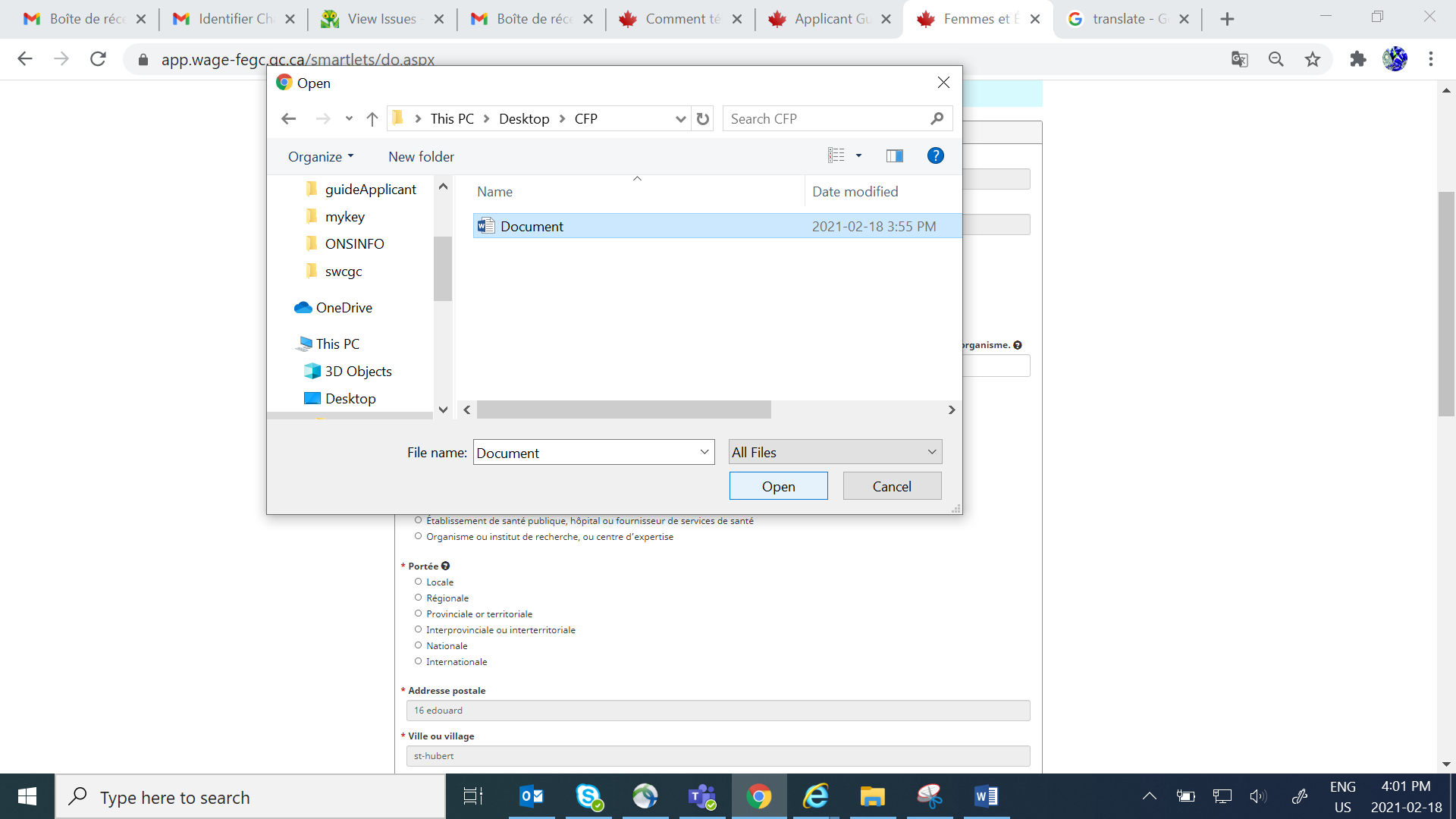 Online application and intake system (ONAIS)- System user guide - Women ...